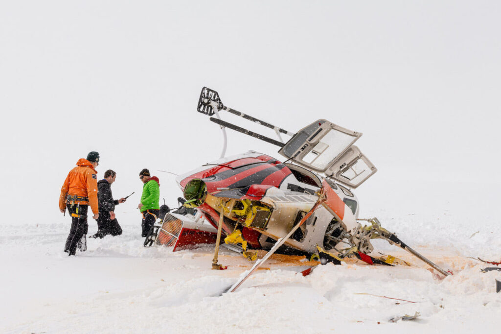 Helicopter sustains “incredible” damage after accident on Columbia ...