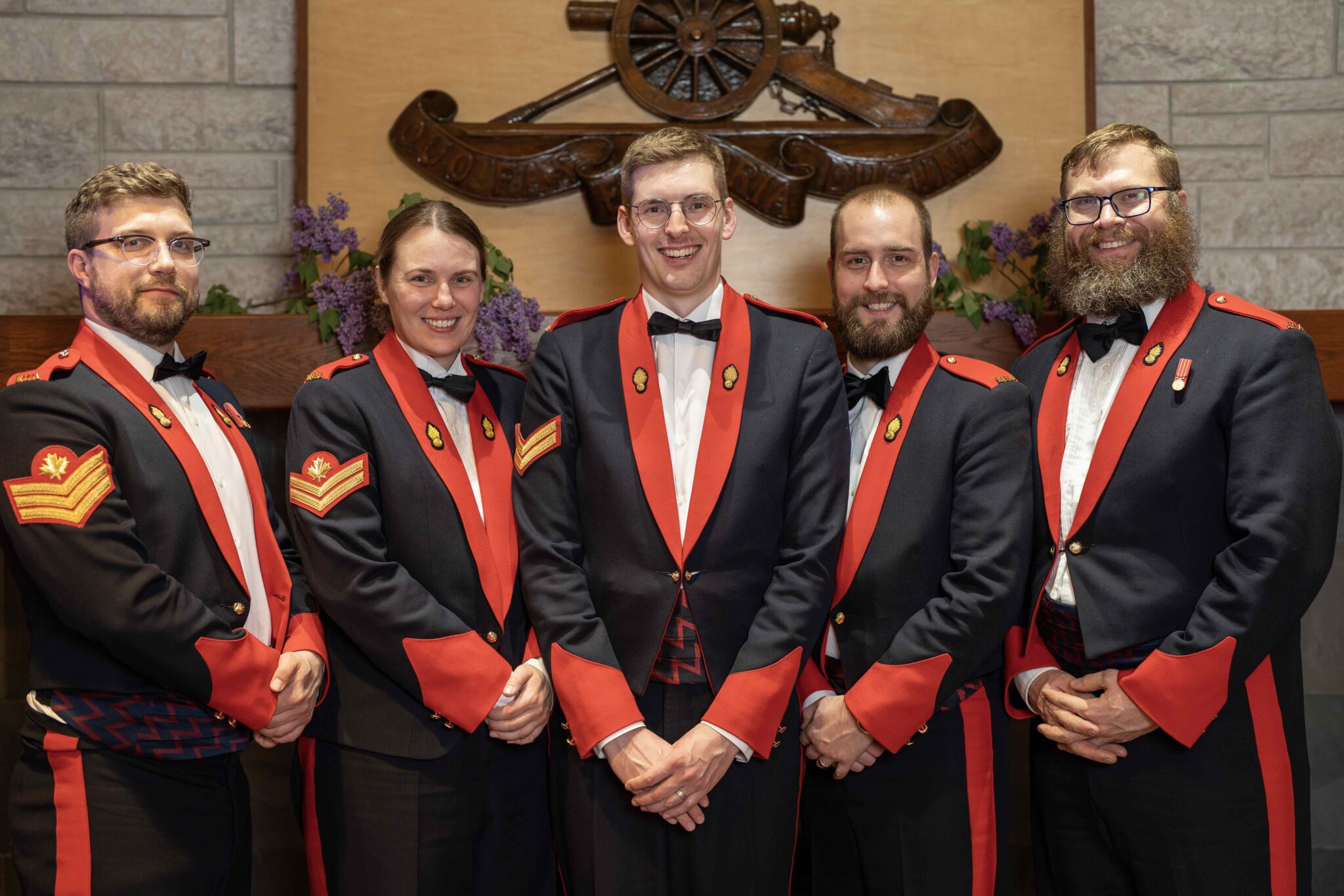 Royal Canadian Artillery Band marching into town - News